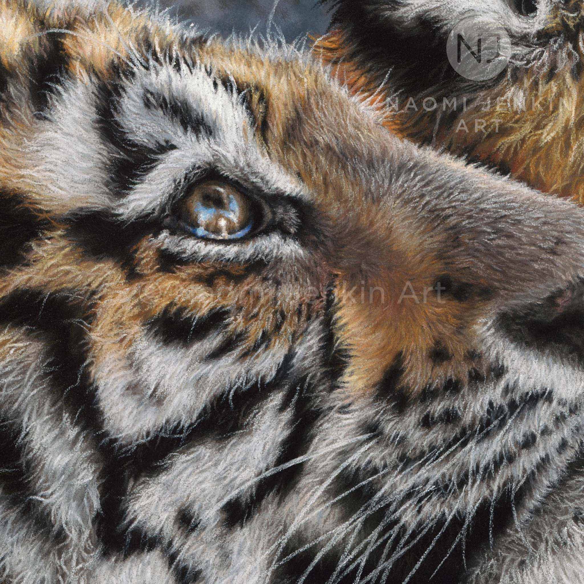 Tiger Painting - "Tigers of the Taiga" - Naomi Jenkin Art